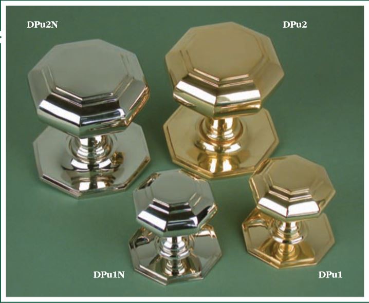 Antique Reproduction Solid Brass Door Knobs 4068